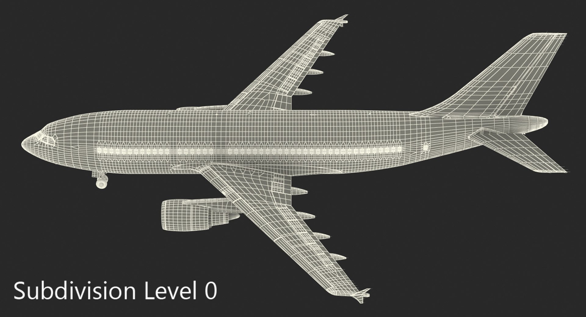 3d model airbus a310 300