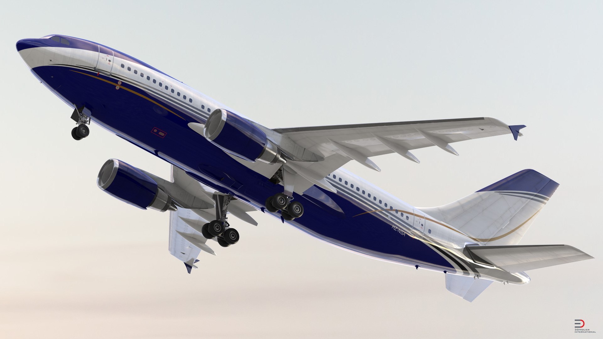 3d Model Airbus A310 300