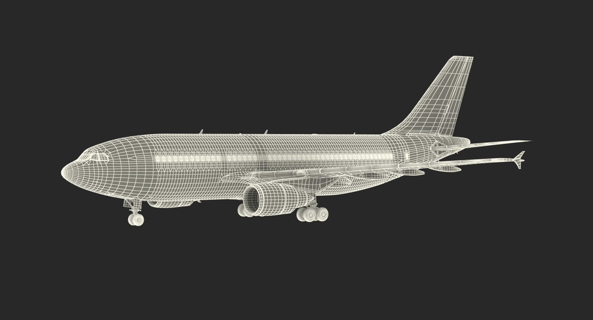 3d model airbus a310 300