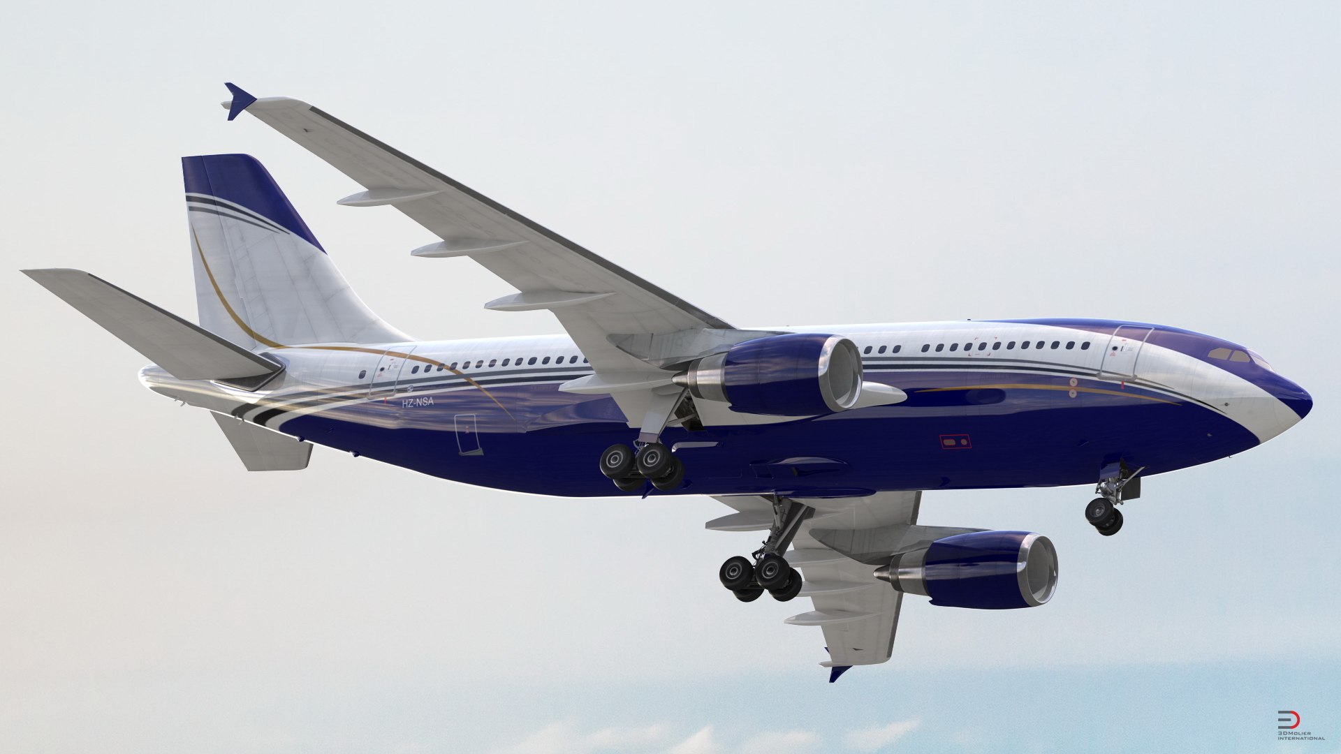 3d Model Airbus A310 300