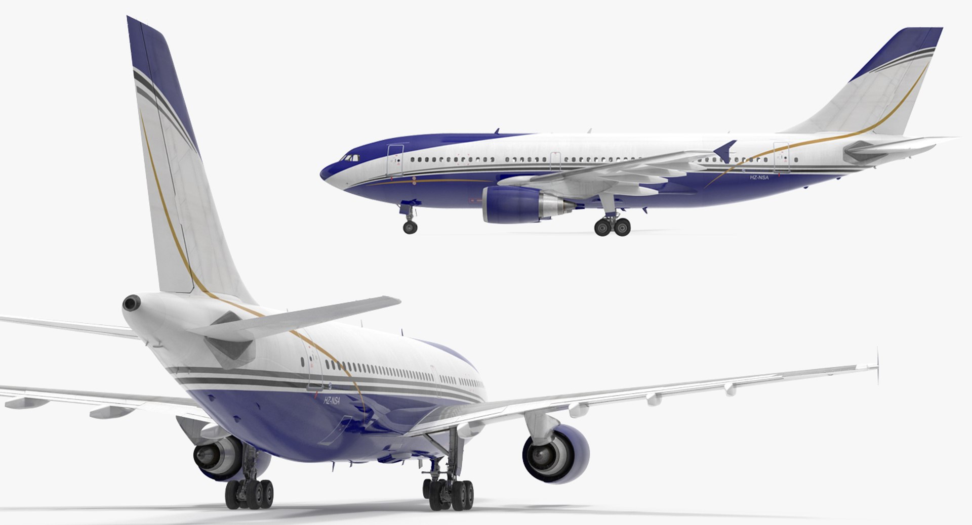 3d Model Airbus A310 300