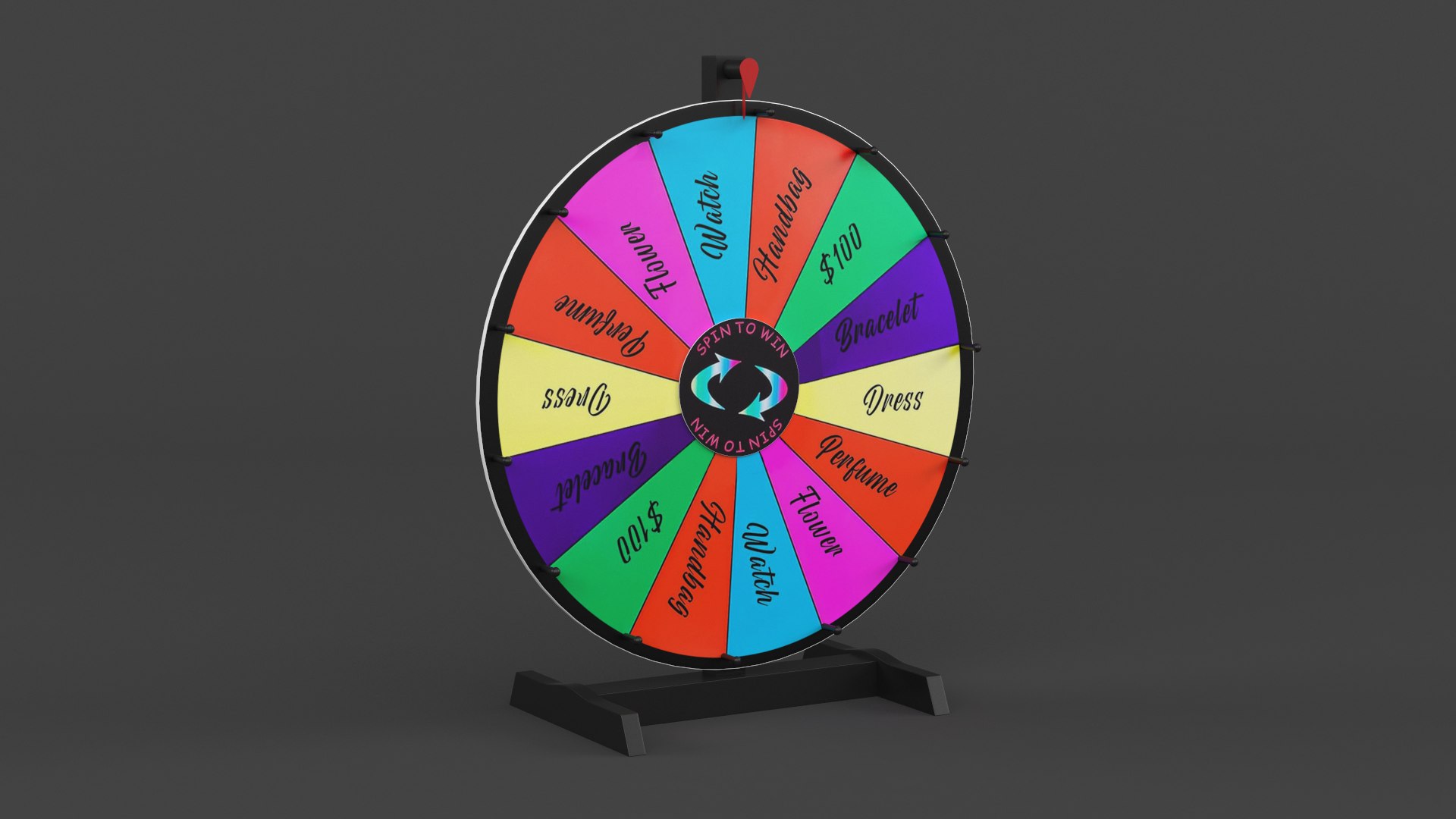 3D Wheel Of Fortune Model - TurboSquid 2268175