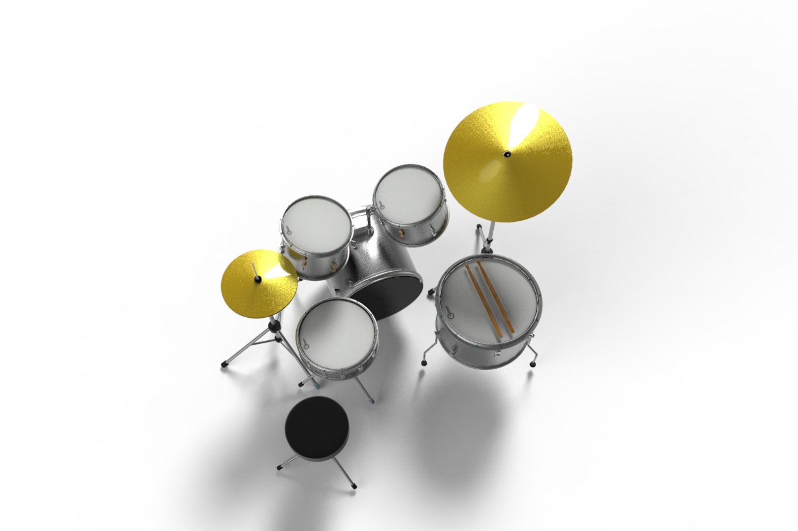 Drums 3d Model