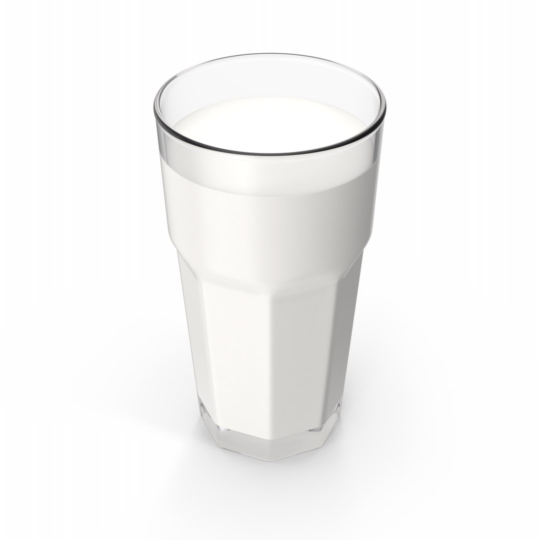 3D Glass Of Milk Model - TurboSquid 2207487