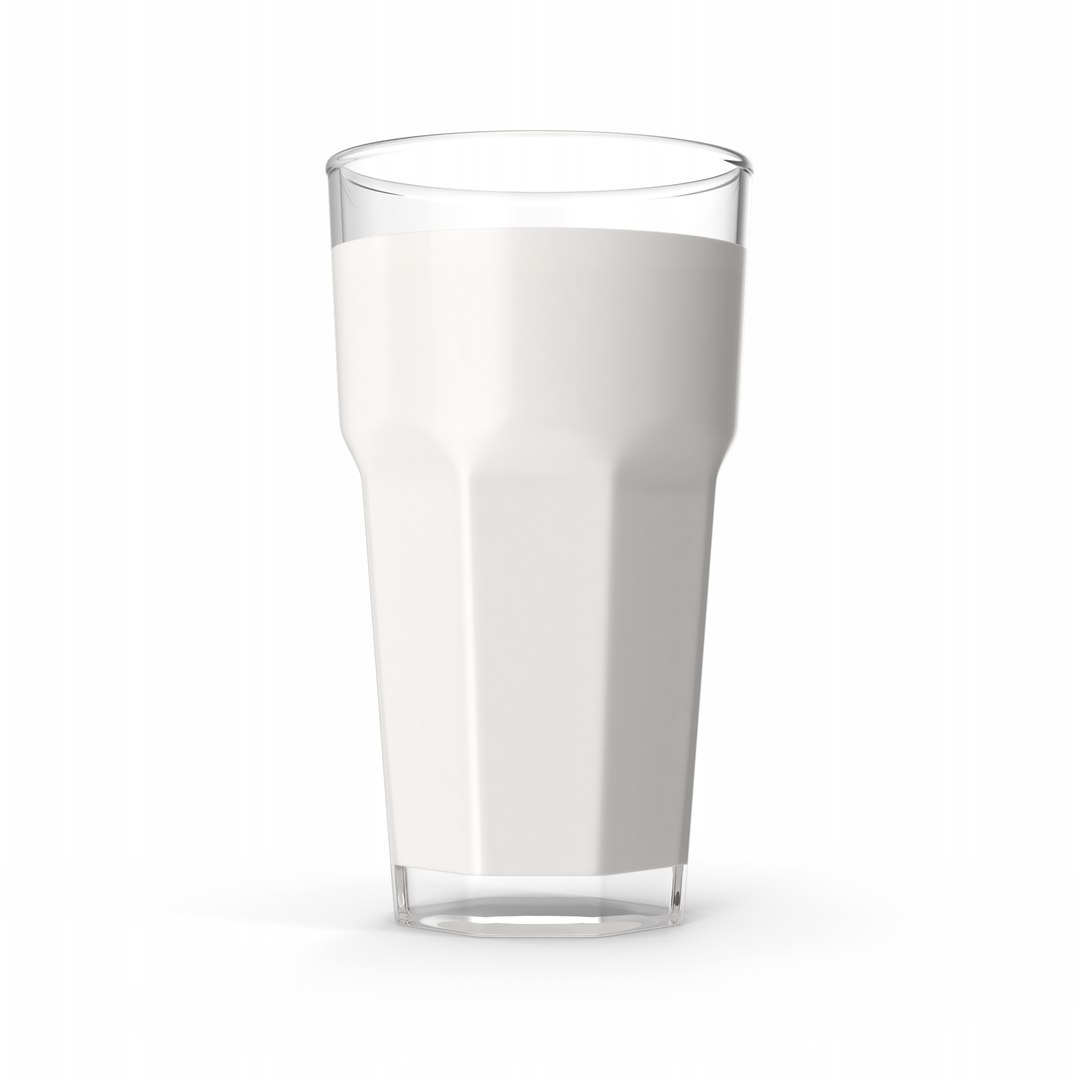 3D Glass Of Milk Model - TurboSquid 2207487
