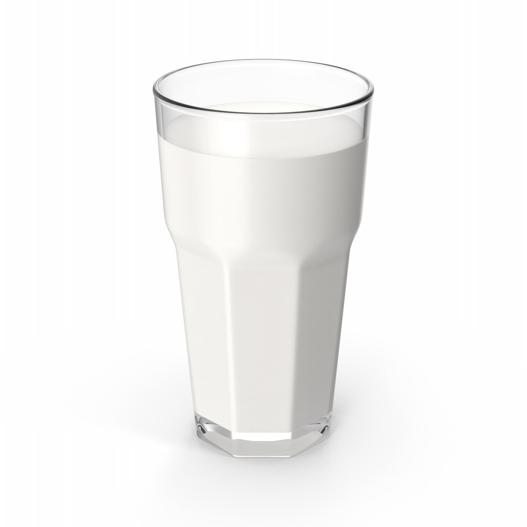 3D Glass Of Milk Model - TurboSquid 2207487