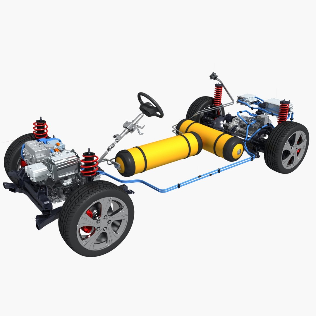 Hydrogen Car Chassis X-Ray And Hydrogen SUV Chassis X-Ray Model ...