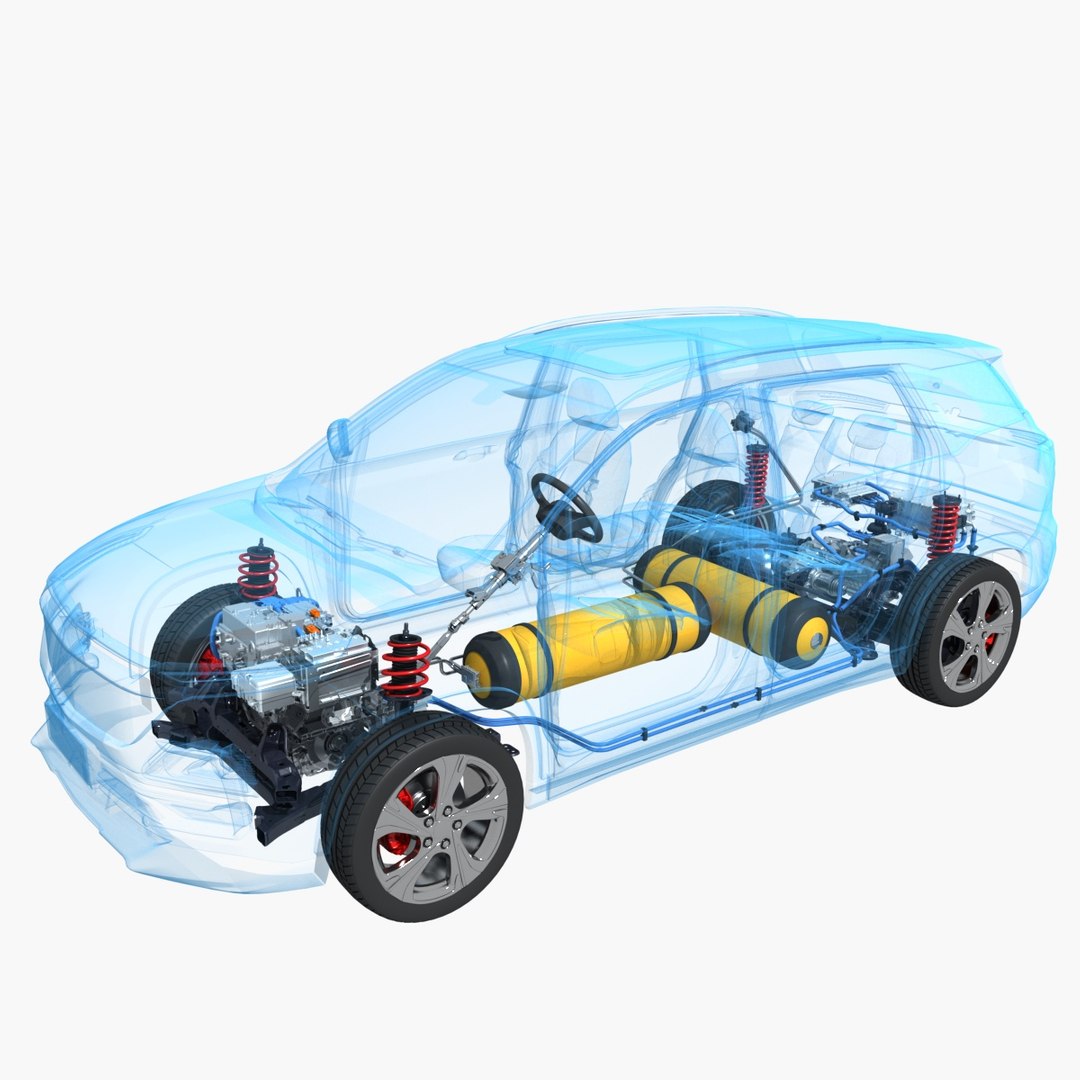 Hydrogen Car Chassis X-Ray And Hydrogen SUV Chassis X-Ray Model ...