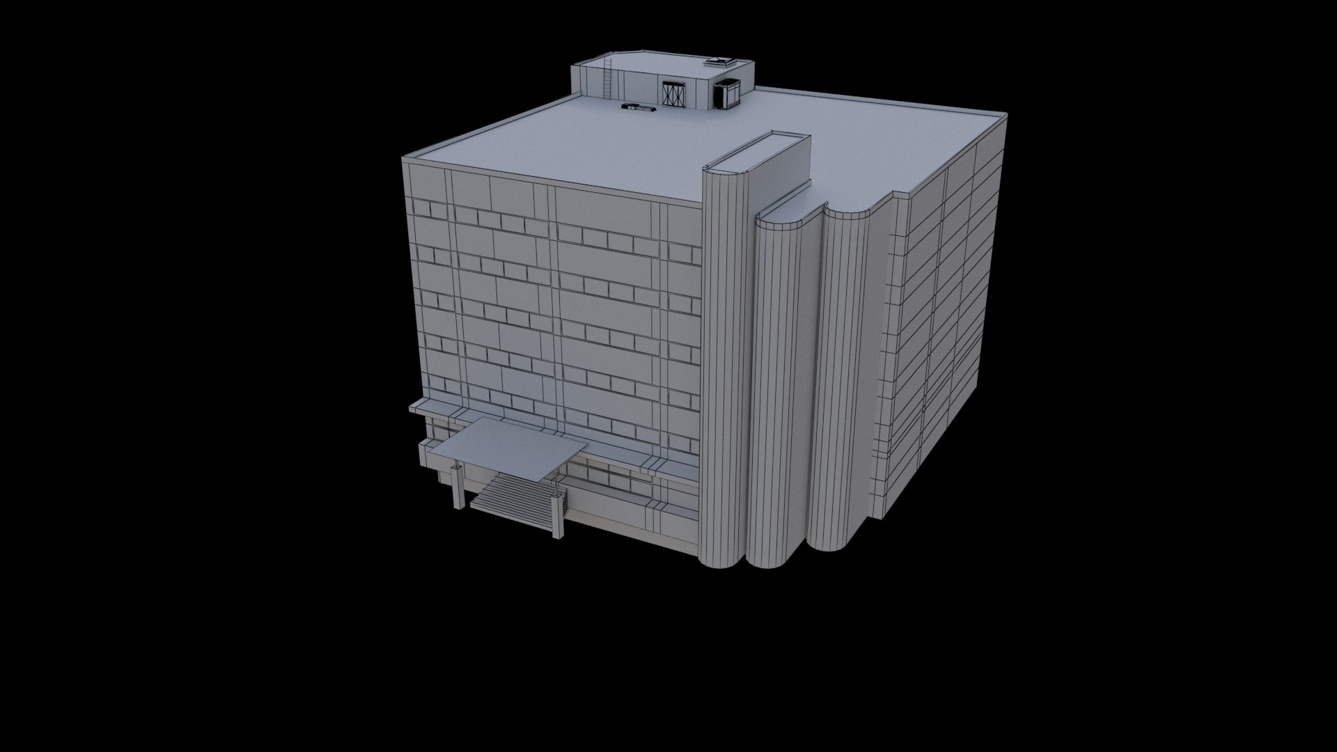 3D Building_office_6 Model - TurboSquid 2312559