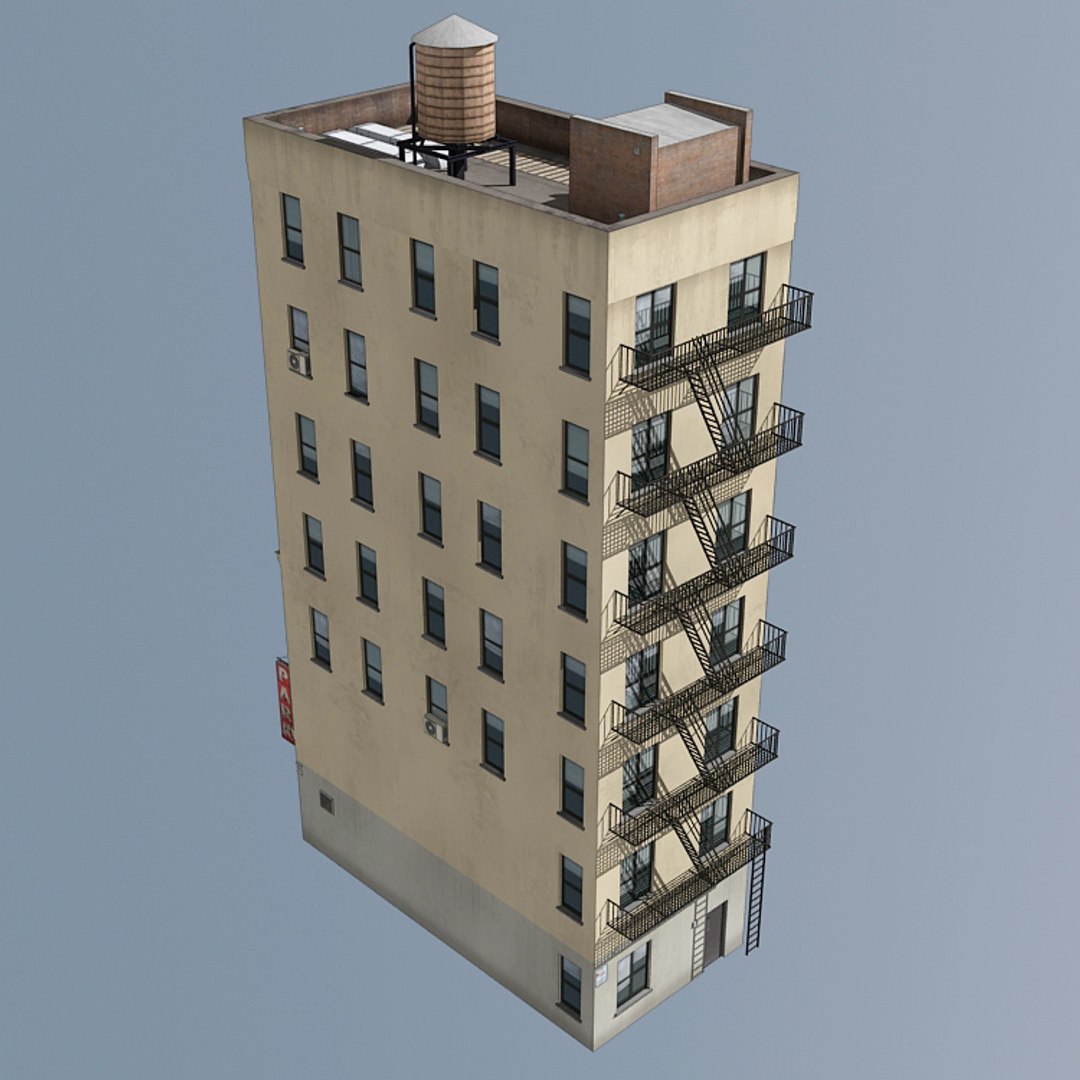 Buildings Roof 3d Model