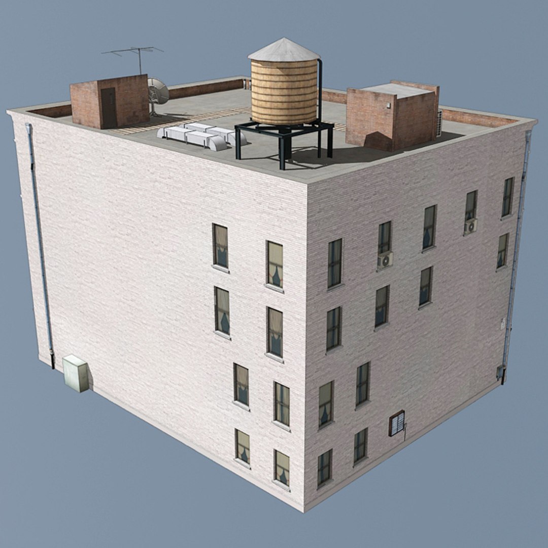 Buildings Roof 3d Model