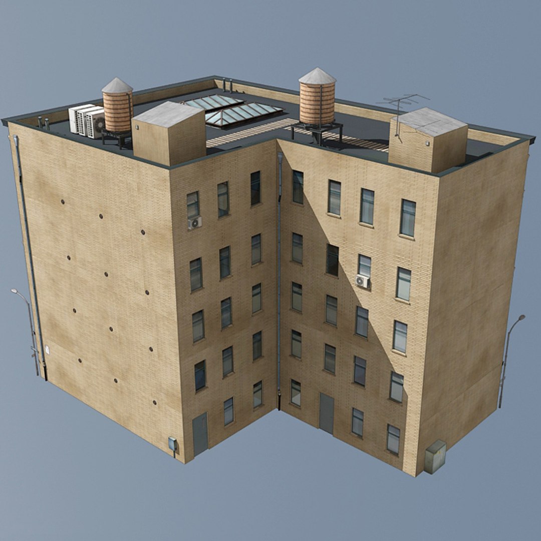Buildings Roof 3d Model