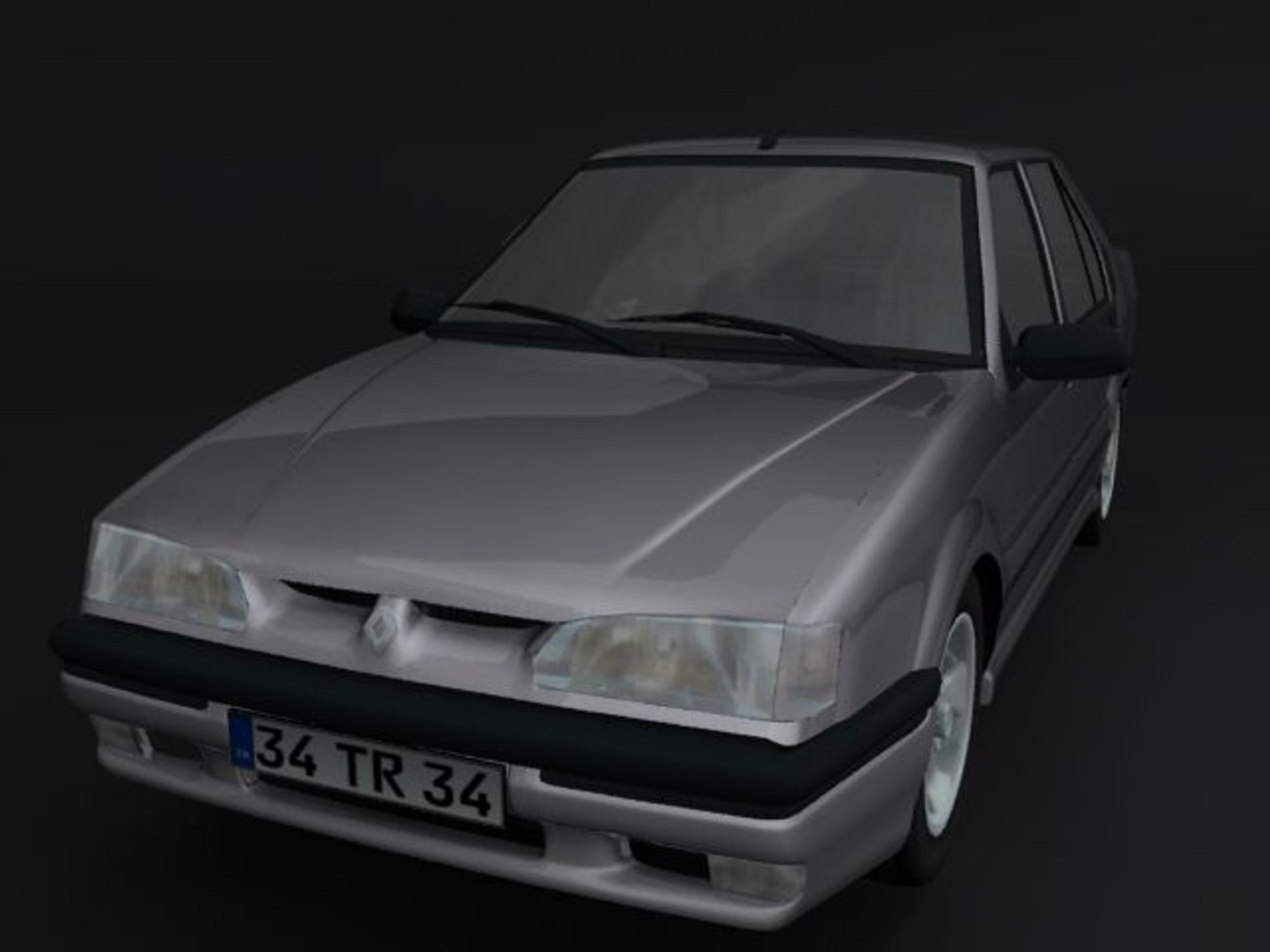 3d renault 19 europa model