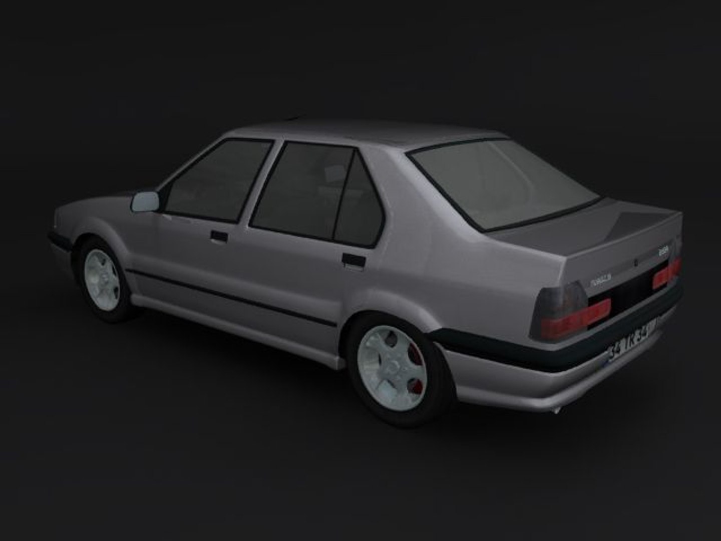 3d renault 19 europa model