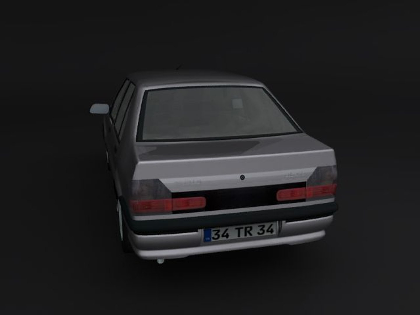 3d renault 19 europa model