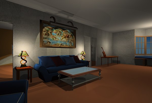 maya basic home interior