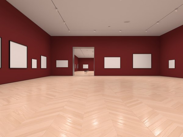 Art gallery 3D model - TurboSquid 1502776