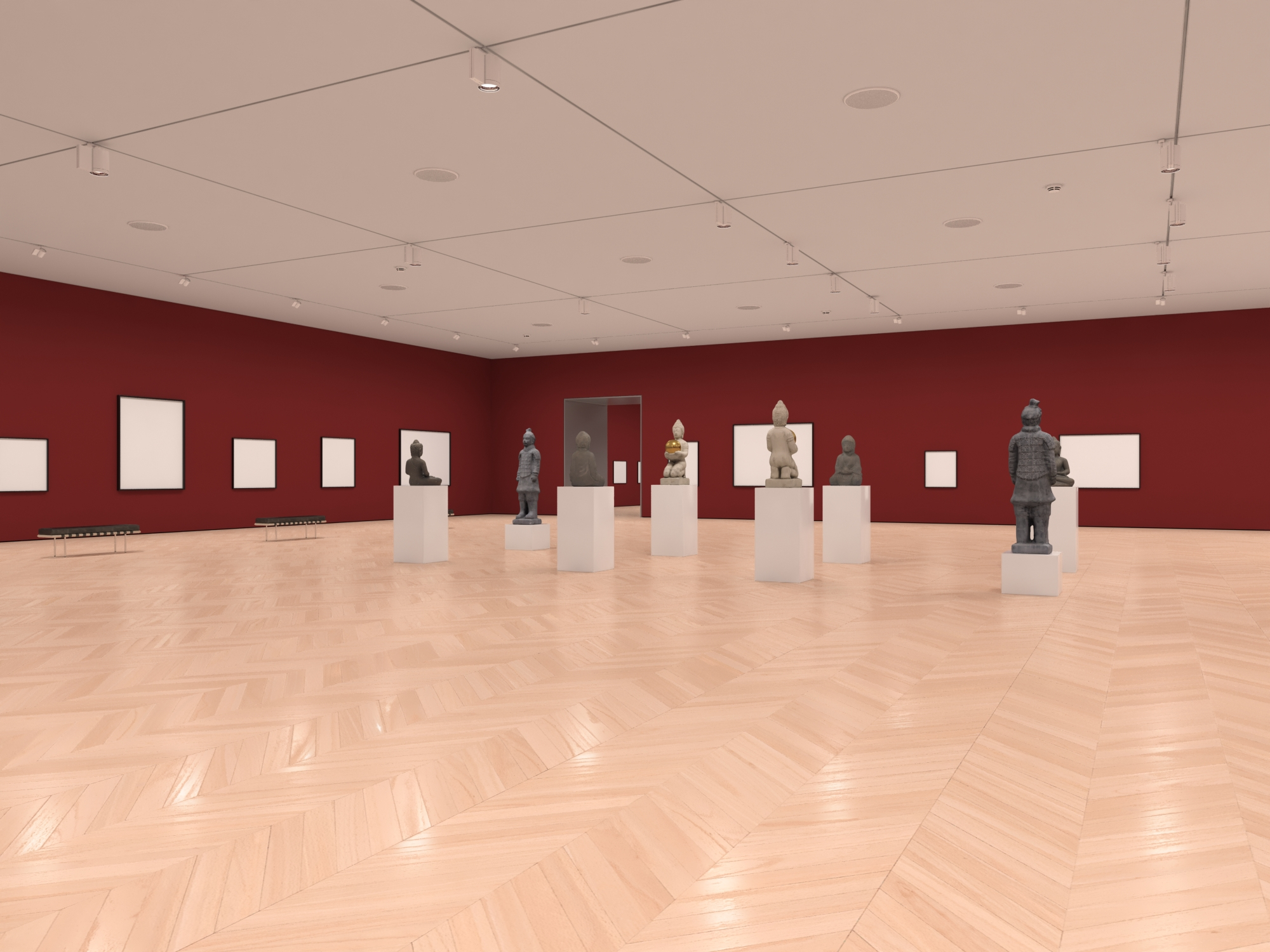 Art gallery 3D model - TurboSquid 1502776