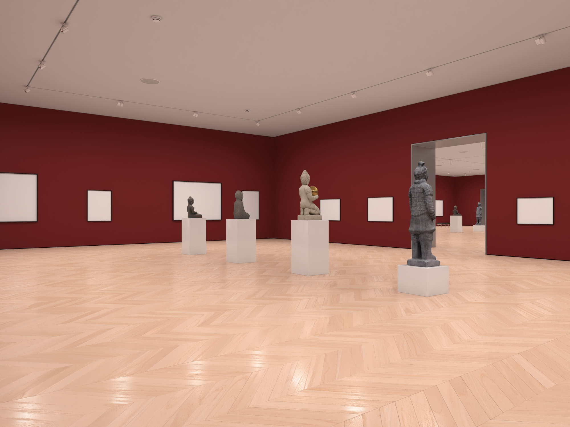 Art gallery 3D model - TurboSquid 1502776