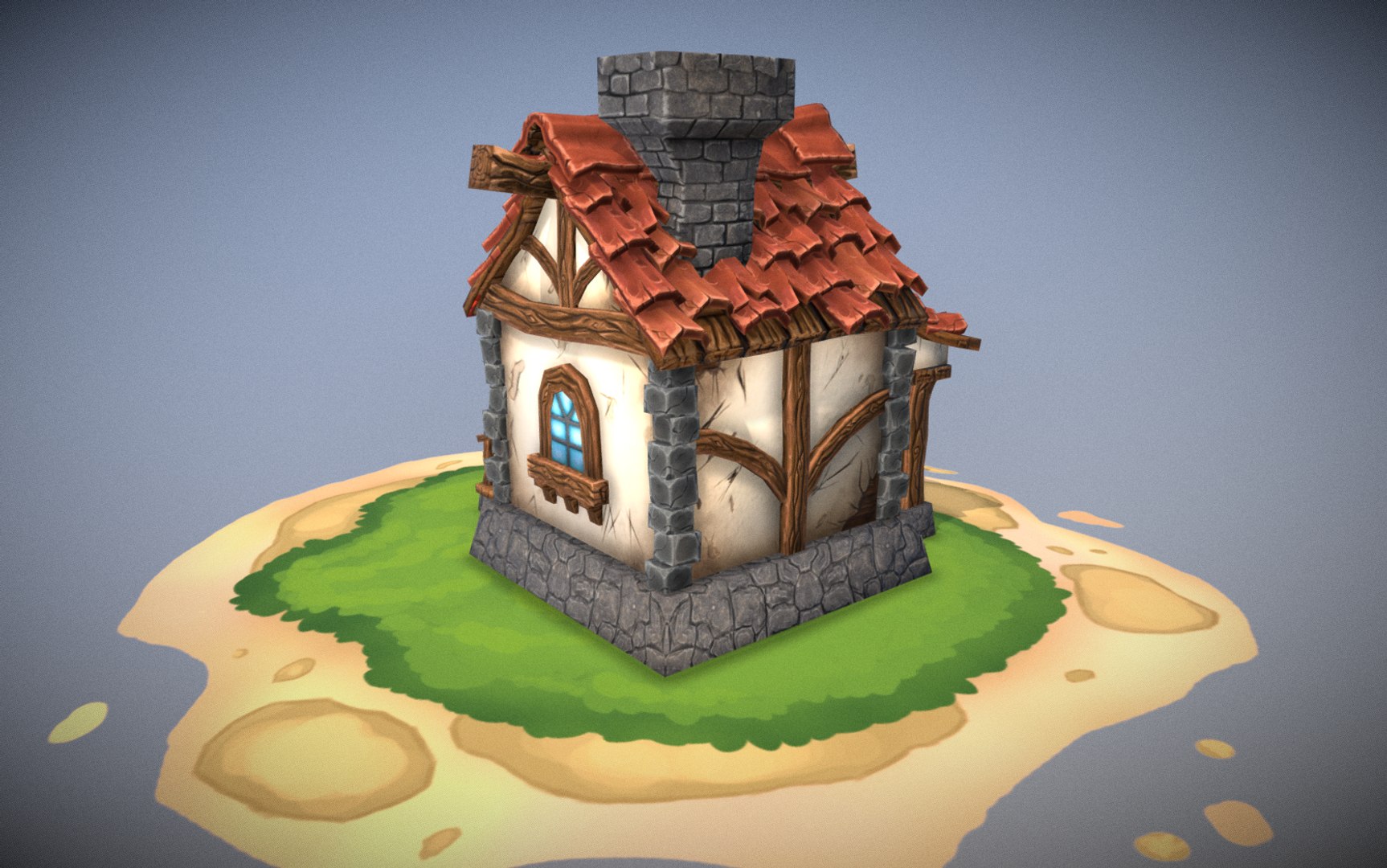 Stylized House 3D - TurboSquid 1289922