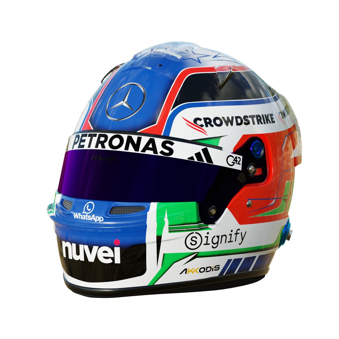 F1 Andrea Kimi Antonelli Helmet 2025 3D Model - TurboSquid 2370184