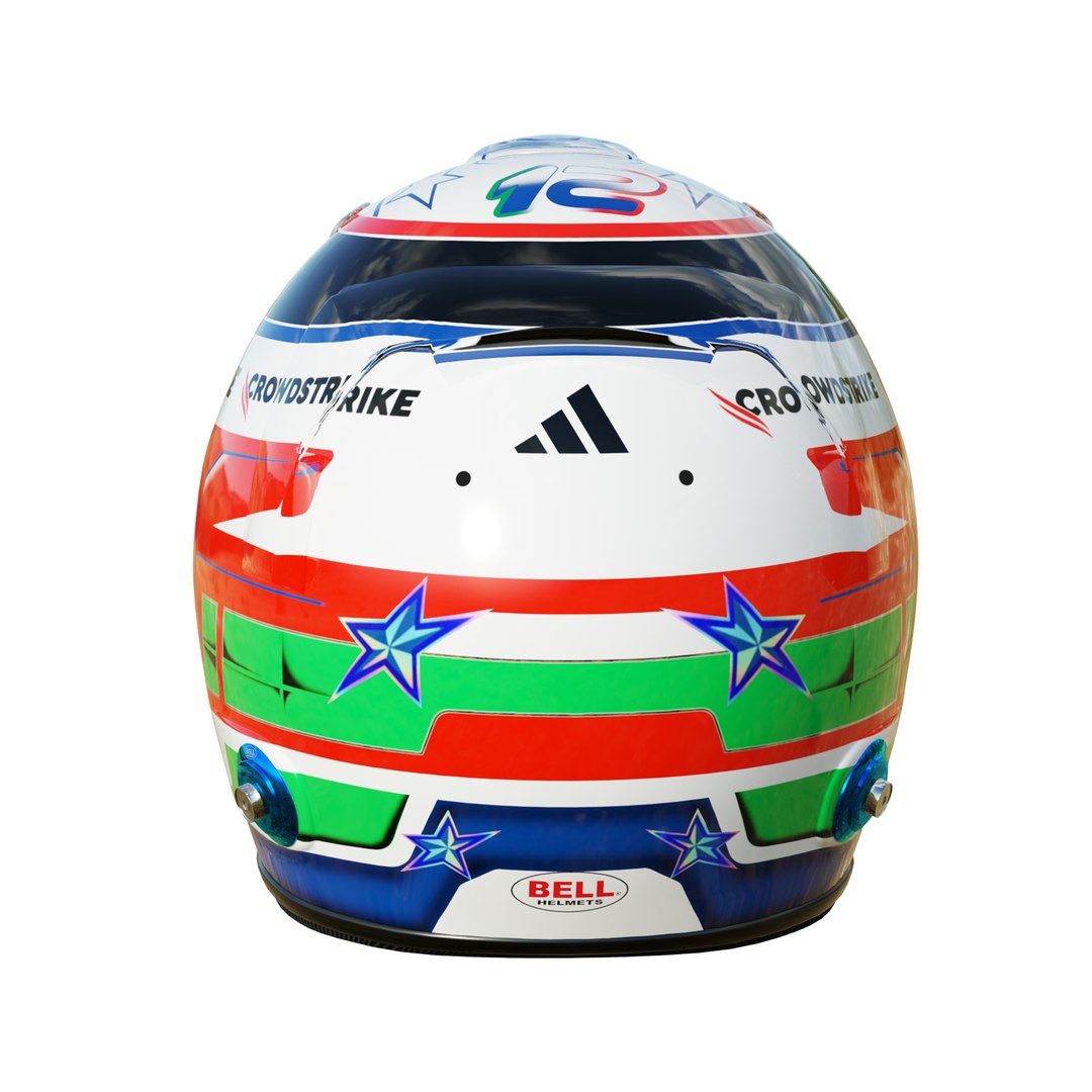 F1 Andrea Kimi Antonelli Helmet 2025 3D Model - TurboSquid 2370184