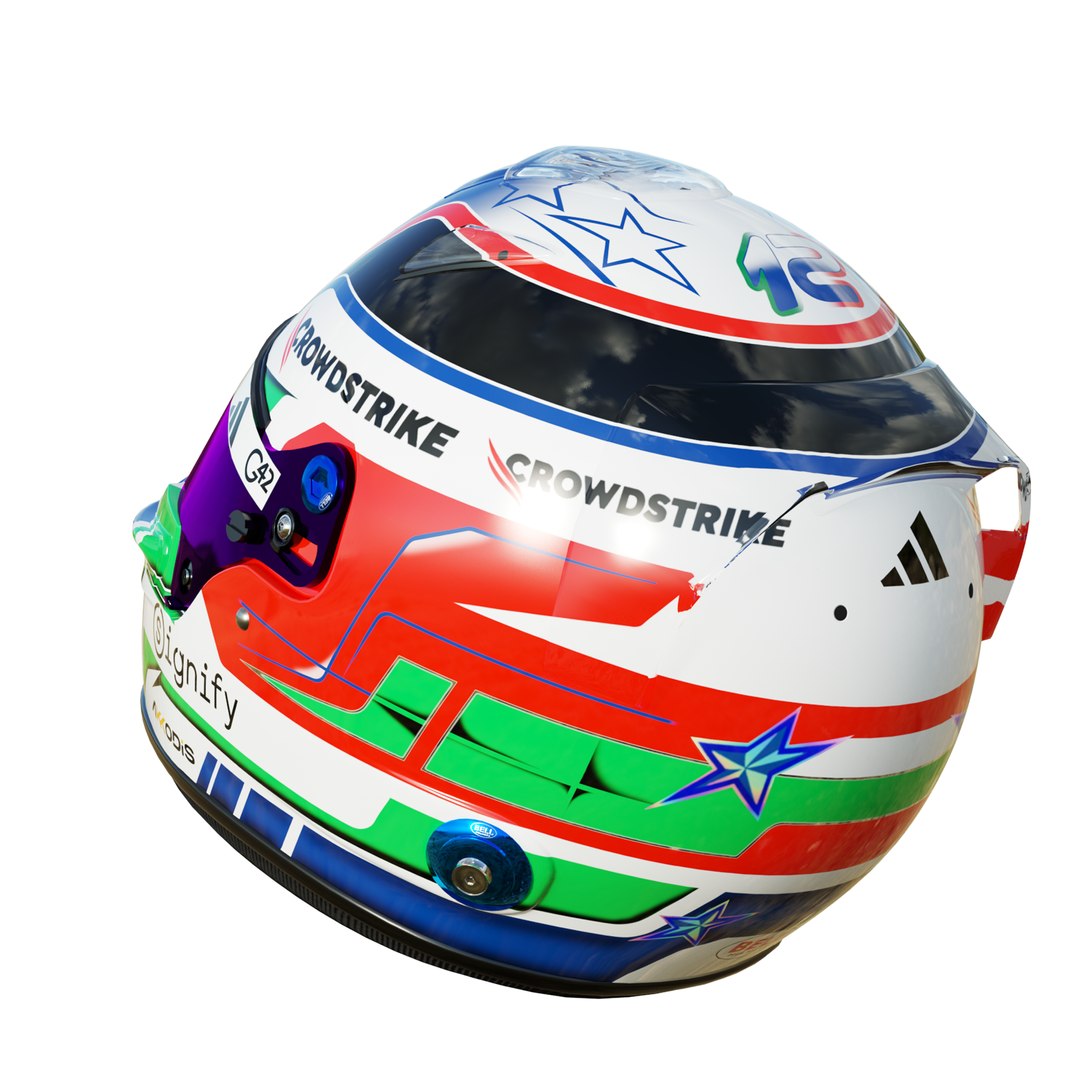 F1 Andrea Kimi Antonelli Helmet 2025 3D Model - TurboSquid 2370184