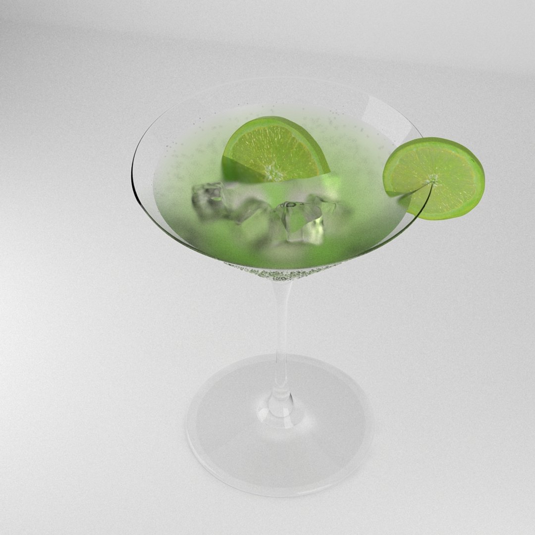 3d Cocktail Realistic