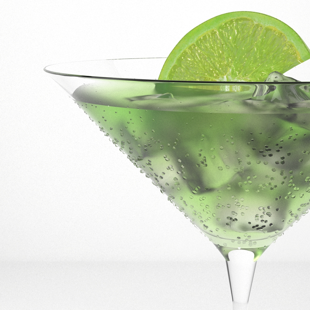 3d cocktail realistic