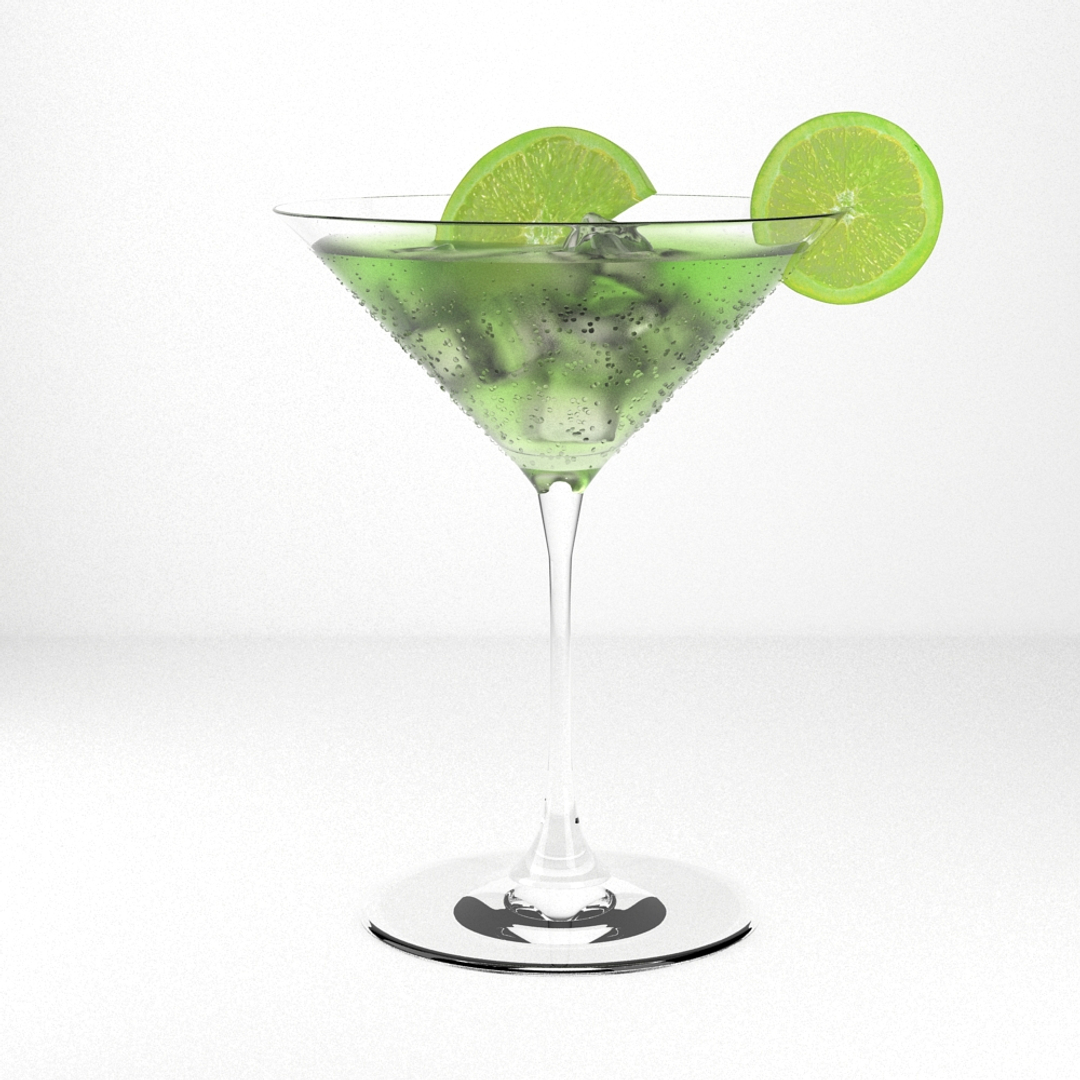 3d cocktail realistic