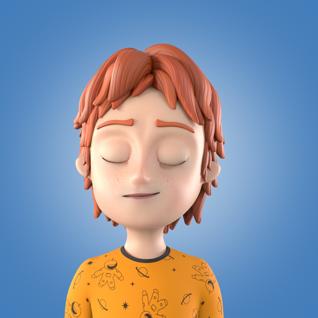 Cartoon Kid 3D Model - TurboSquid 1720617