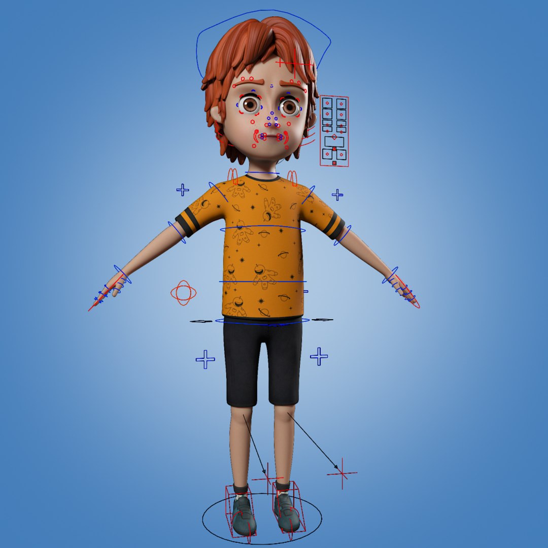 Cartoon Kid 3D Model - TurboSquid 1720617