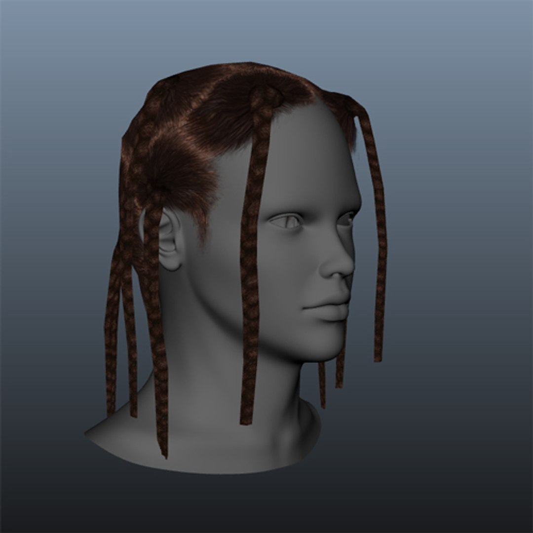 Braided Female Hair Style 3d Ma