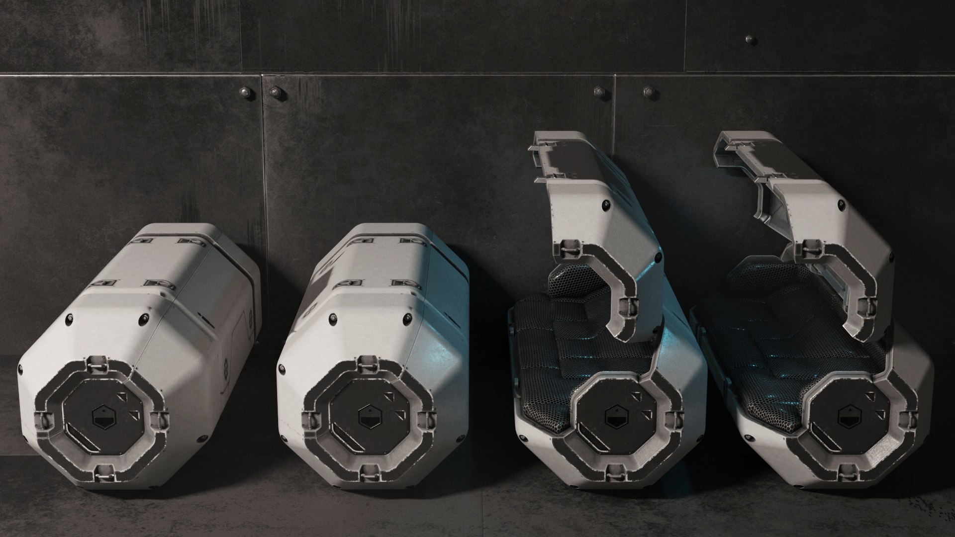 3D Sci Fi Sleep Capsule - TurboSquid 1975664