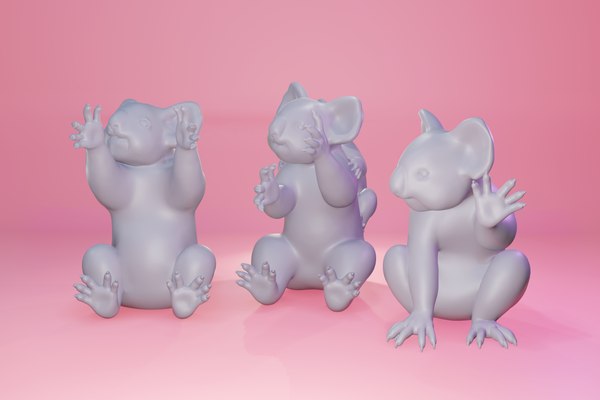 Free 3D Cartoon-Koala Models | TurboSquid