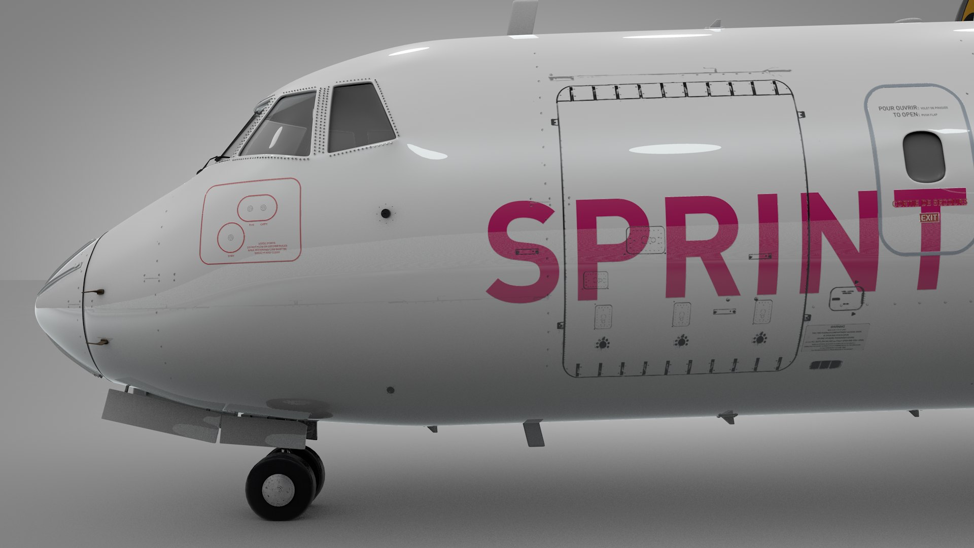 3D model ATR 72 SPRINT AIR L2023 - TurboSquid 2096094