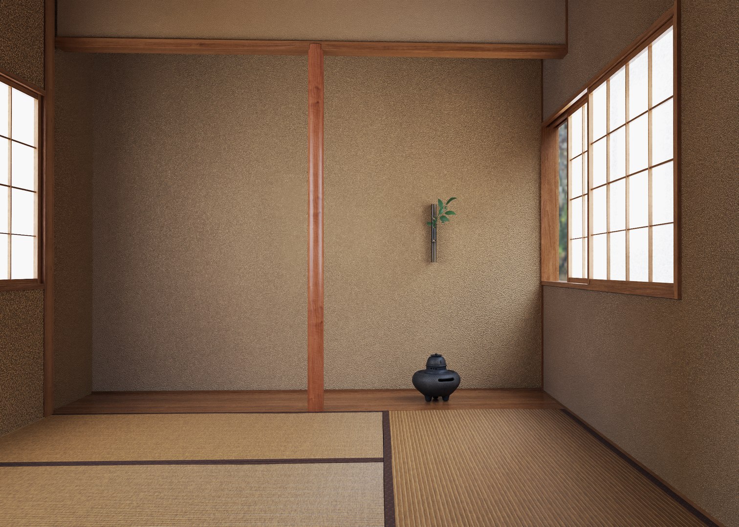 3D Model Small Japanese Tea Room - TurboSquid 2269035