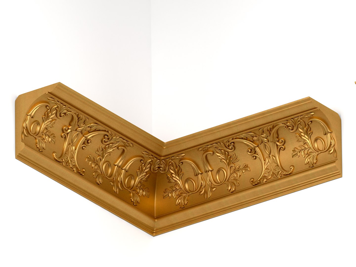 Baroque Style Decorative Cornice Model - TurboSquid 1460157