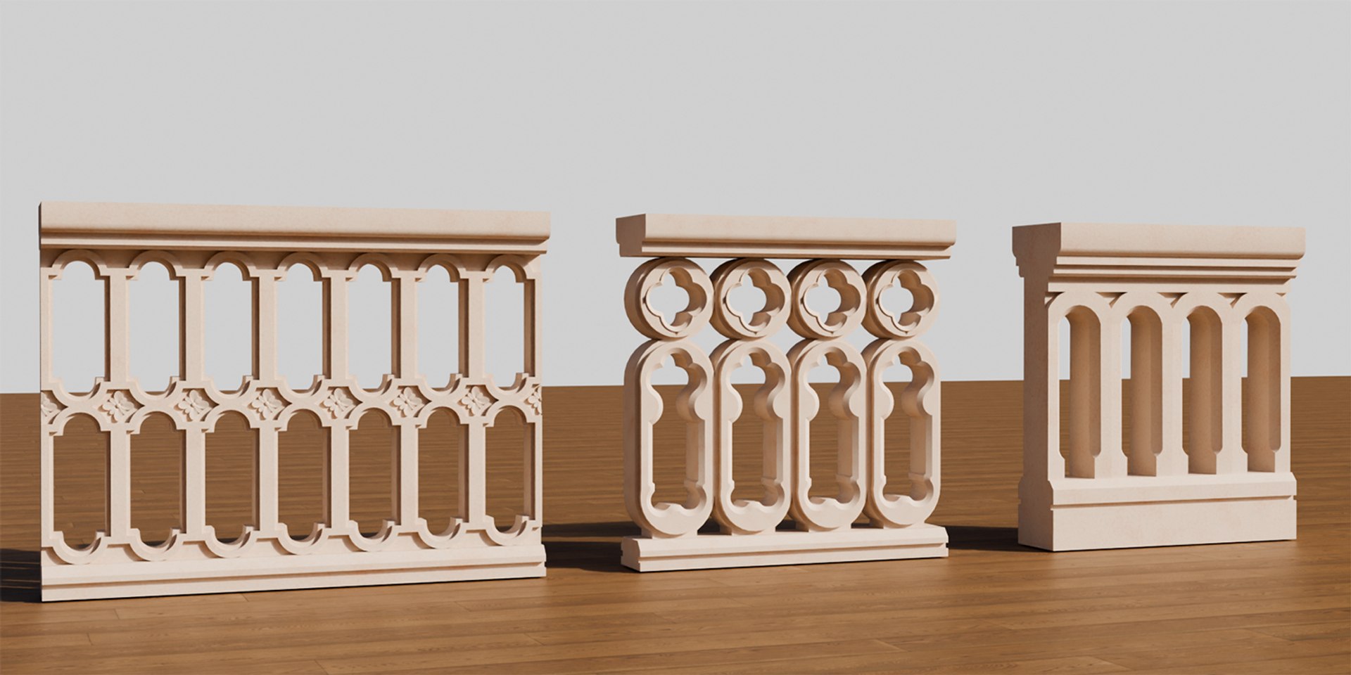 3D 140 Classical Architectures Elements Assets Pack VOL1 Model ...