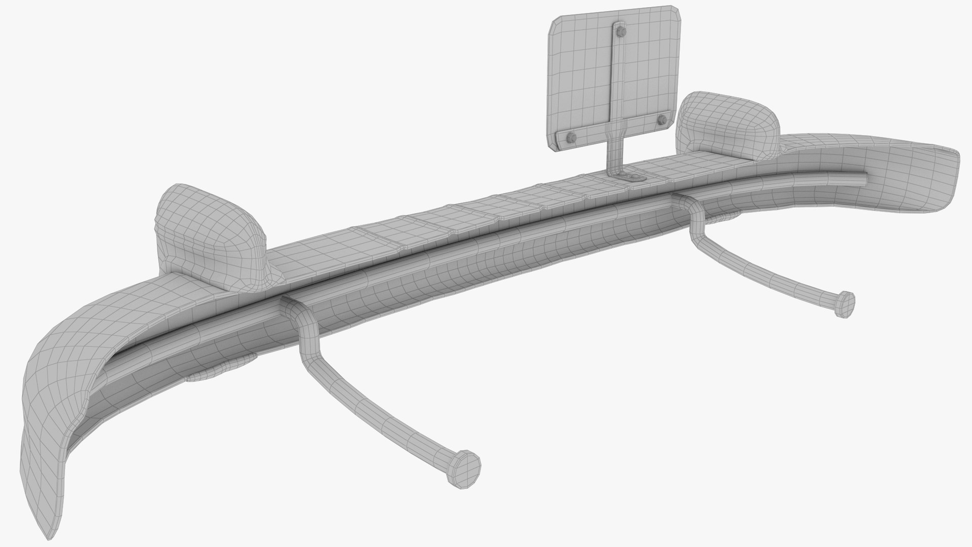 3D Model Retro Car Bumper V2 - TurboSquid 2062811