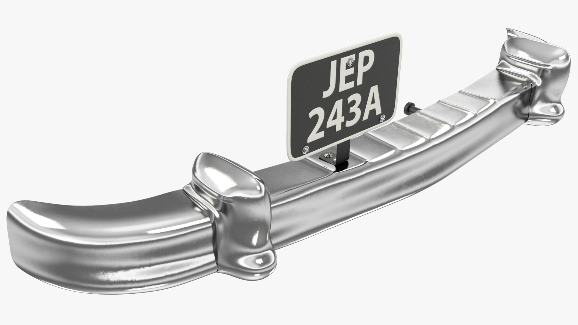3D Model Retro Car Bumper V2 - TurboSquid 2062811