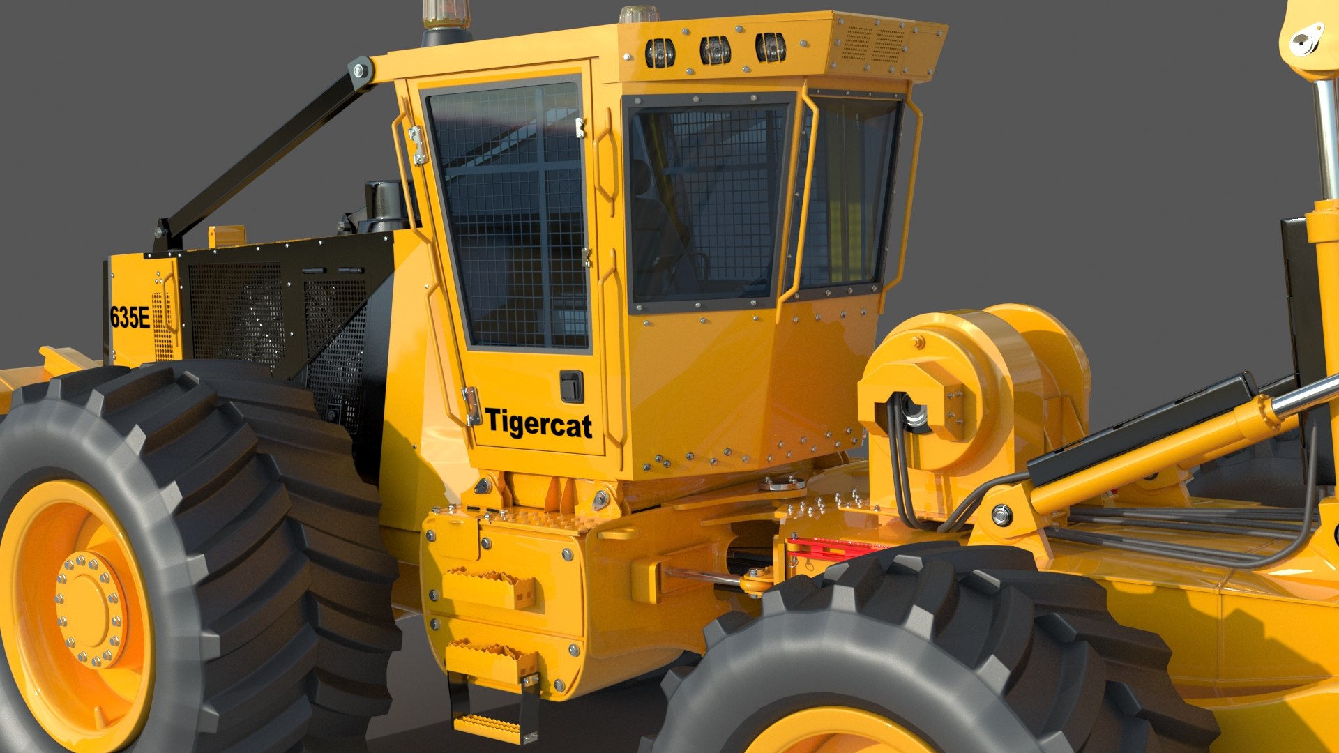 Tigercat Skidder Forestry Loader 635E 3D - TurboSquid 2213314