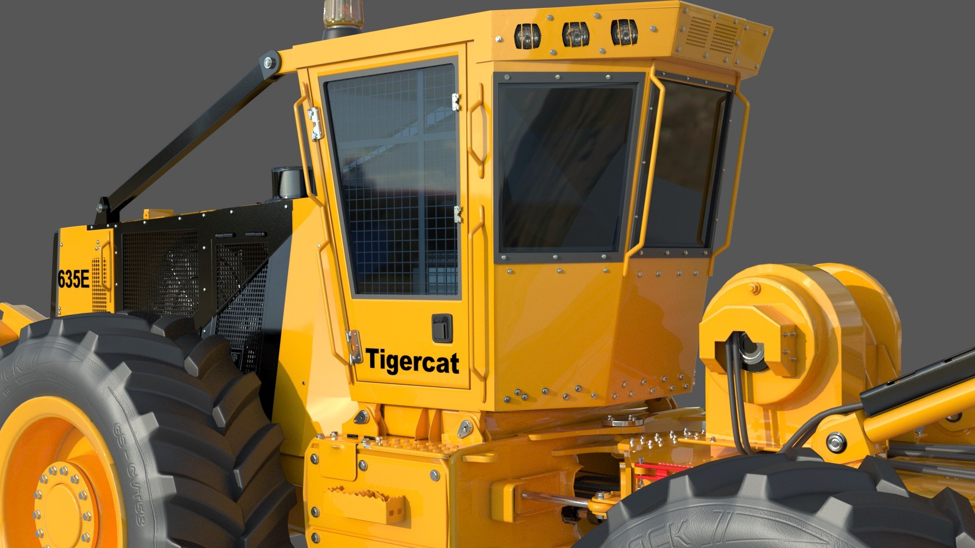 Tigercat Skidder Forestry Loader 635E 3D - TurboSquid 2213314