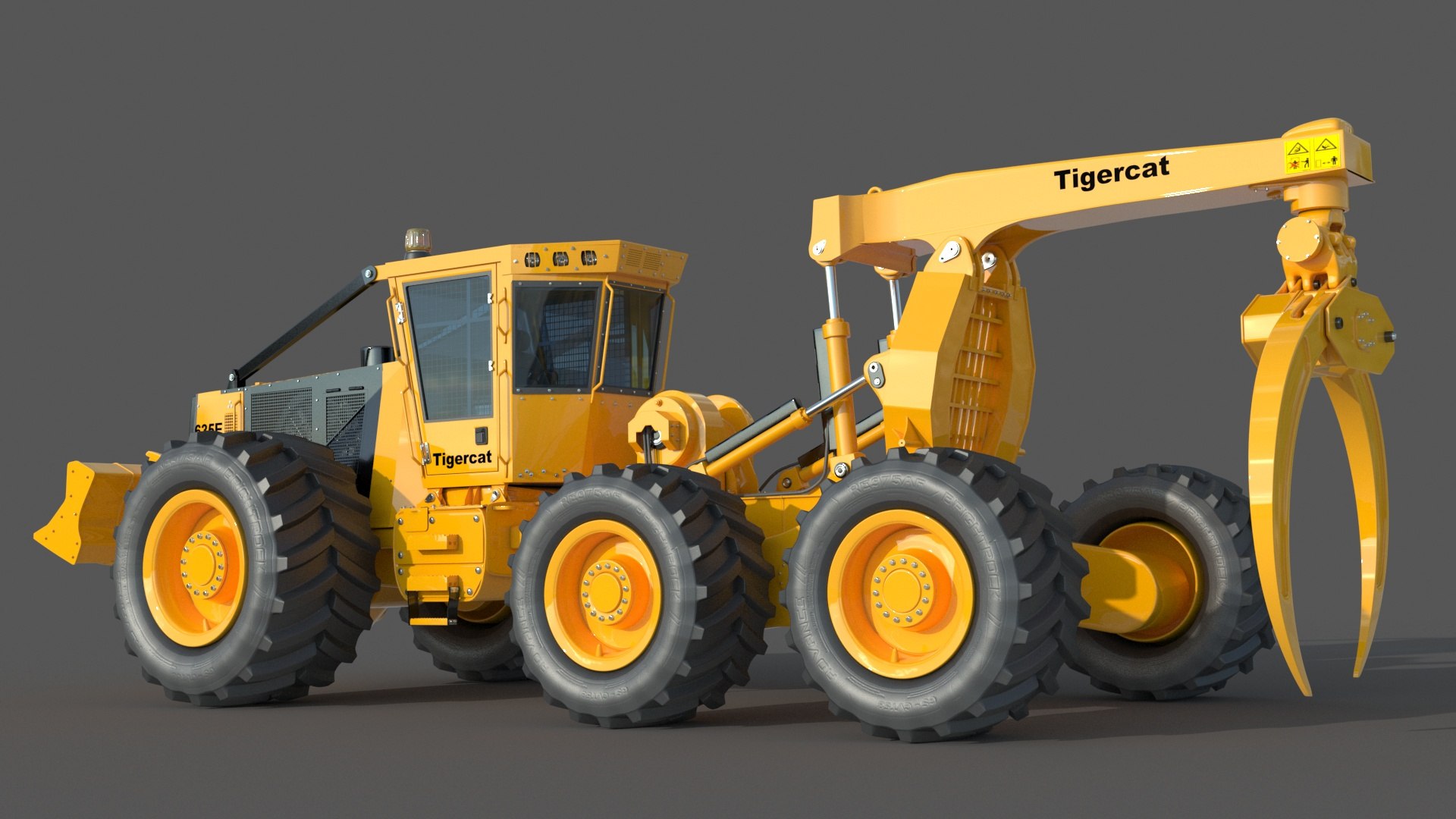 Tigercat Skidder Forestry Loader 635E 3D - TurboSquid 2213314