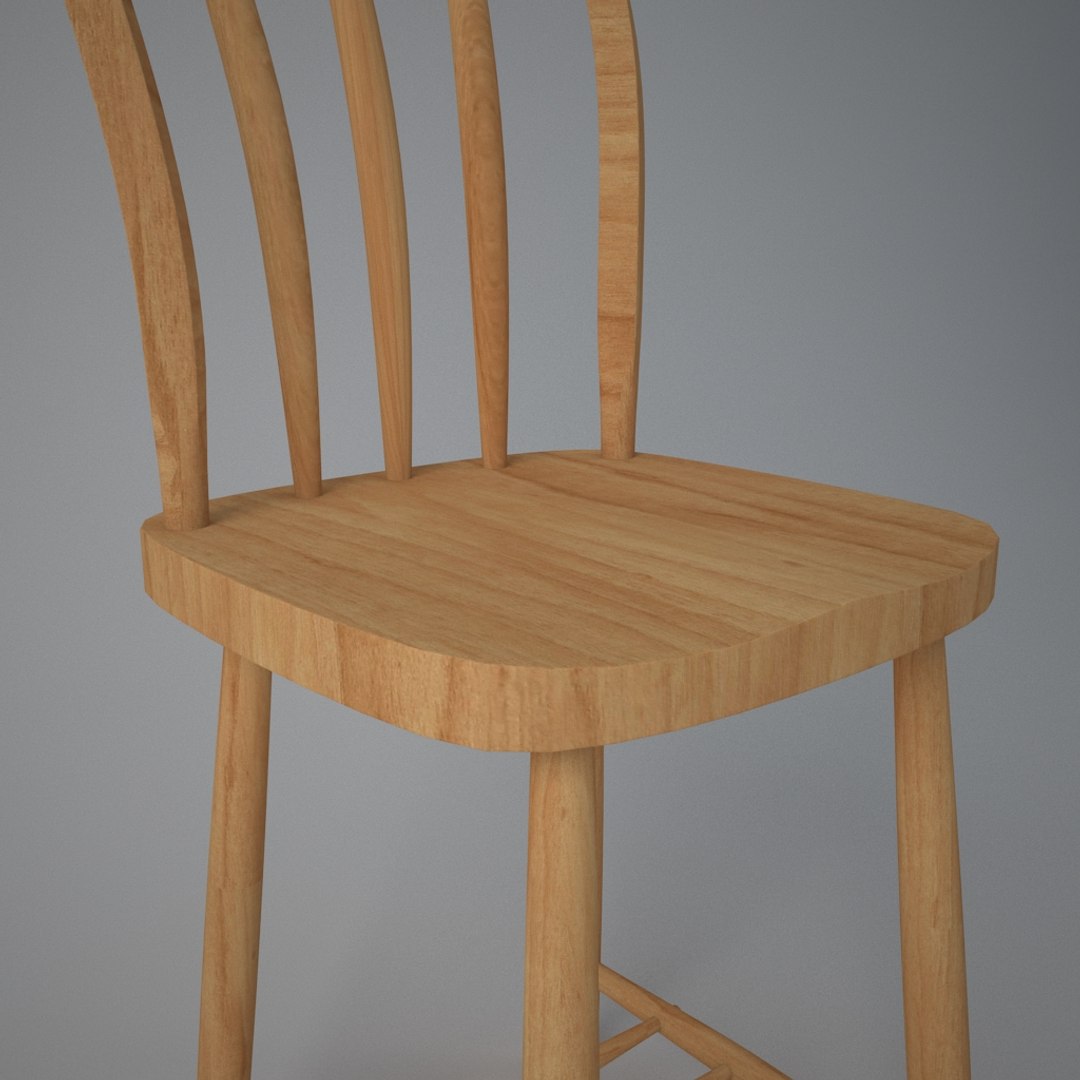 3D wood chair - TurboSquid 1371602