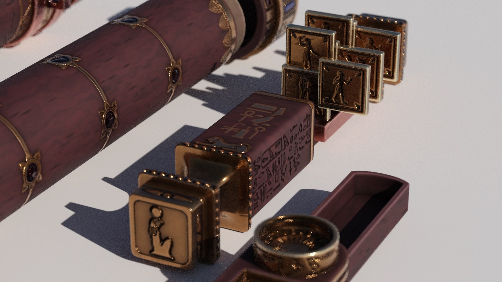 3D OB 02 Egyptian Necromancer Kit - Containers 02 Model - TurboSquid ...