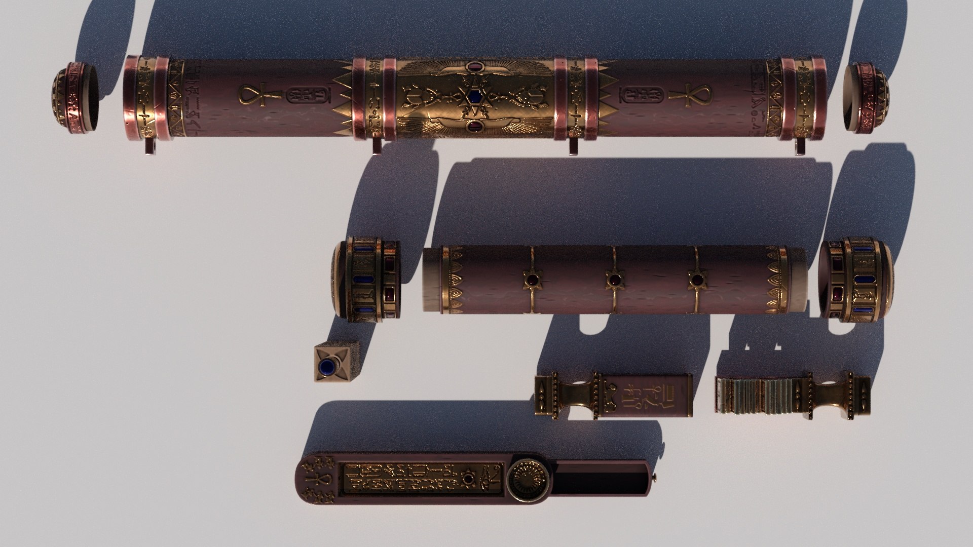 3D OB 02 Egyptian Necromancer Kit - Containers 02 Model - TurboSquid ...