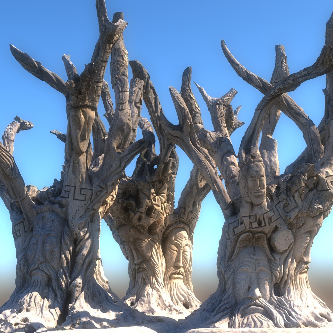 3D Model Mystical Tree Druid Forest - TurboSquid 2061938
