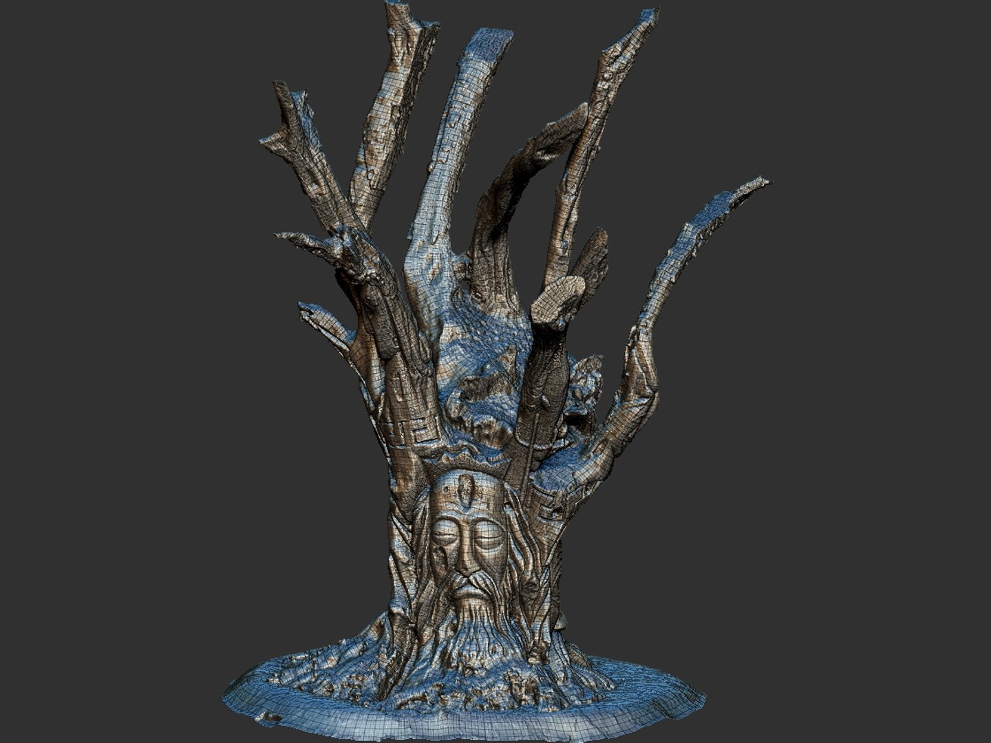 3D Model Mystical Tree Druid Forest - TurboSquid 2061938