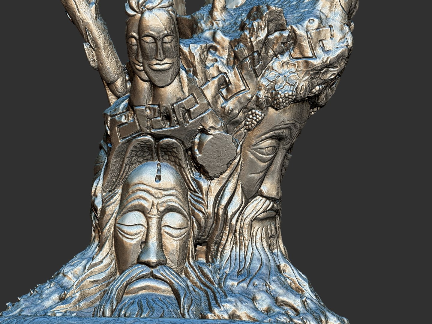 3D Model Mystical Tree Druid Forest - TurboSquid 2061938